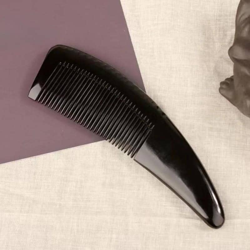 Pieptene pentru corn lucrat manual cu mâner natural cu coadă ascuțită ...