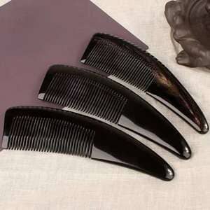 Pieptene pentru corn lucrat manual cu mâner natural cu coadă ascuțită ...